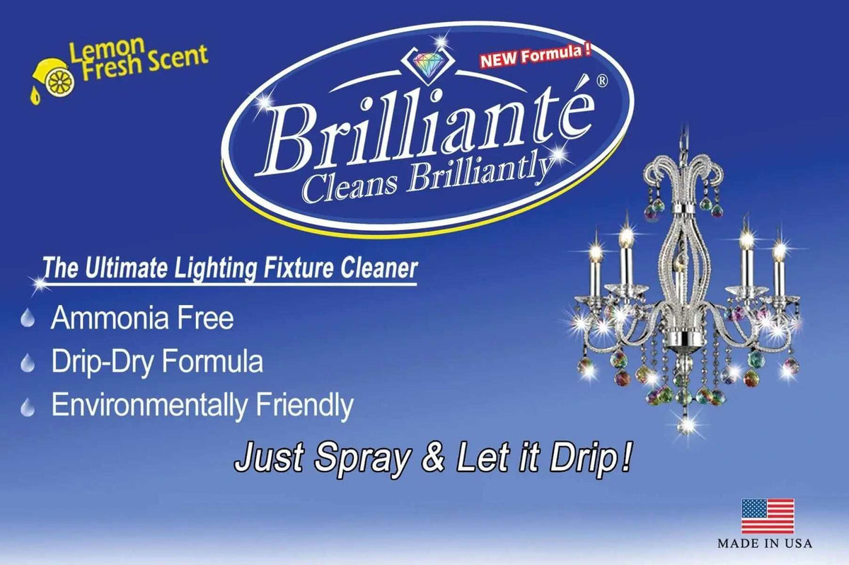 Brilliante Crystal Chandelier Spray Cleaner with Refill (Pack of 3)